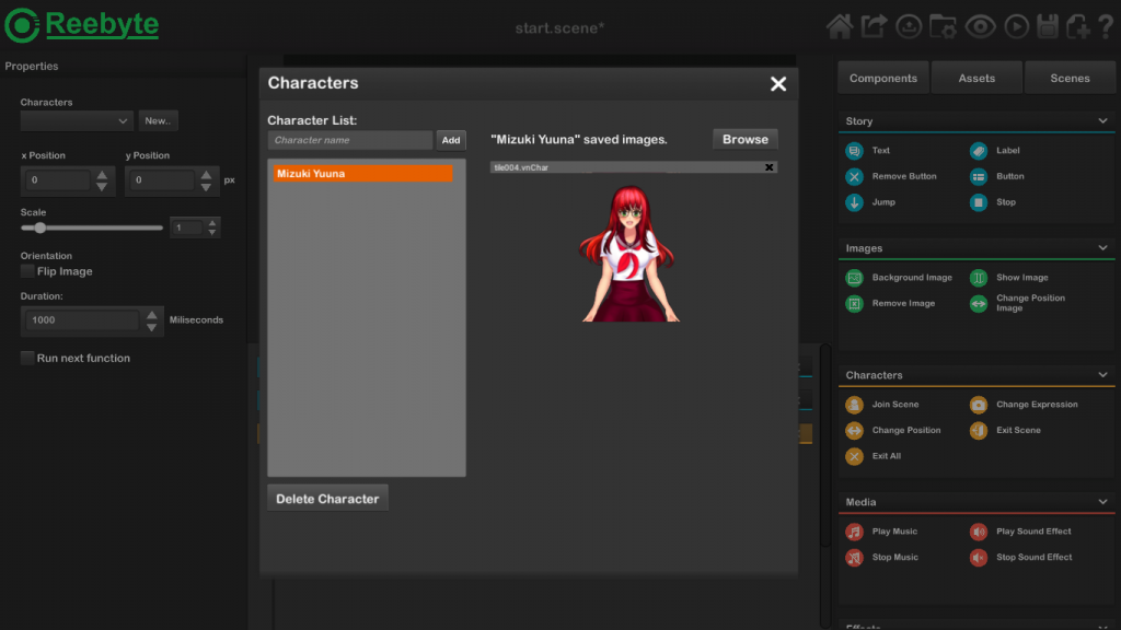 Join Scene Properties